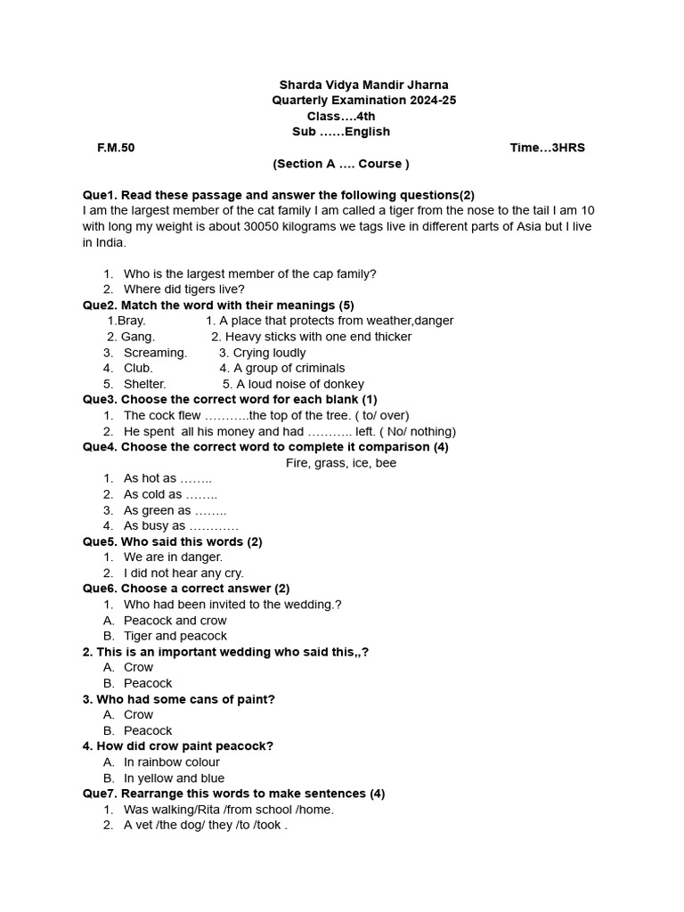 PRINTED 4TH Eng | PDF