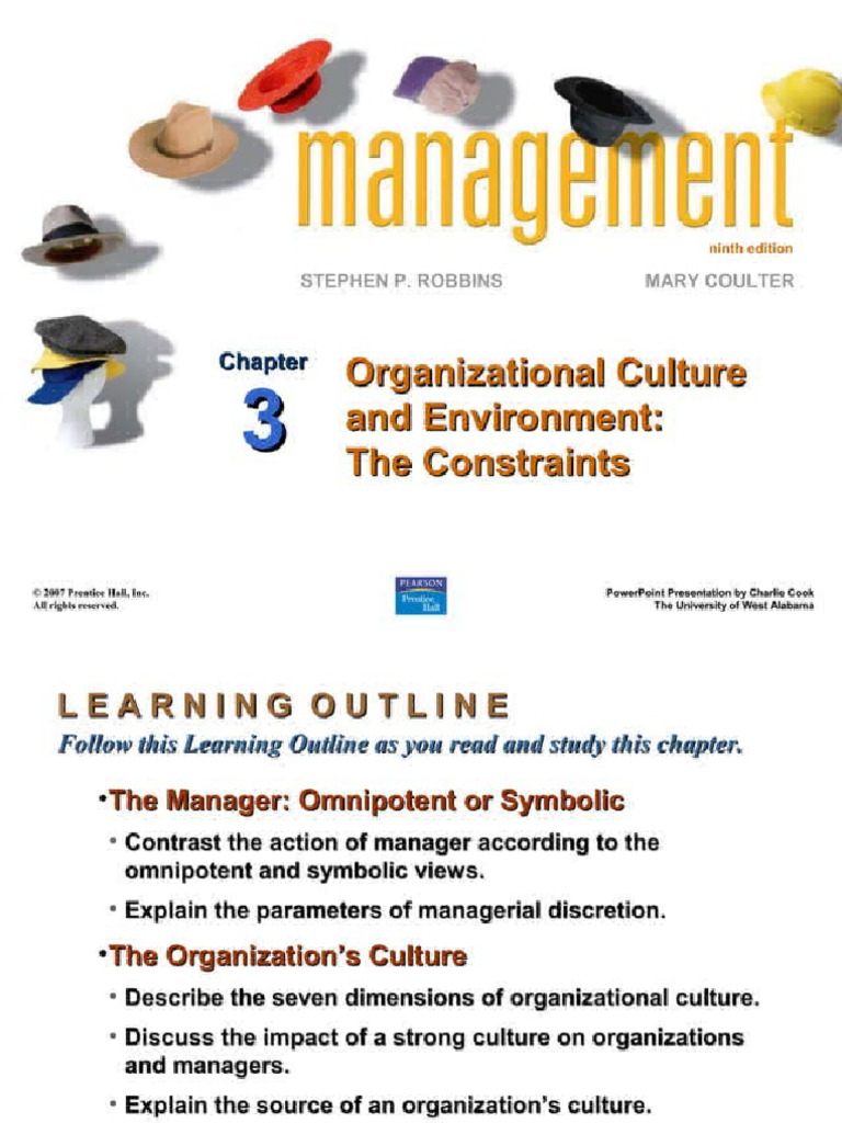 Chapter 3 Management 9 TH Edition by Robbins and Coulter | PDF