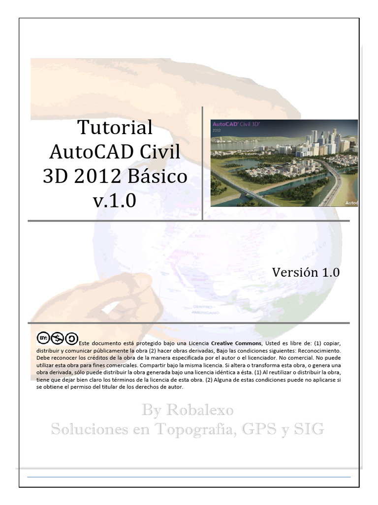 Tutorial Autocad Civil 3D 2012 Básico V1.0 (libro) | PDF