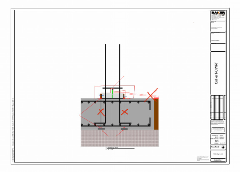 Collier NCWRF - PVC Waterstop and Starter Wall Detail at Foundation | PDF