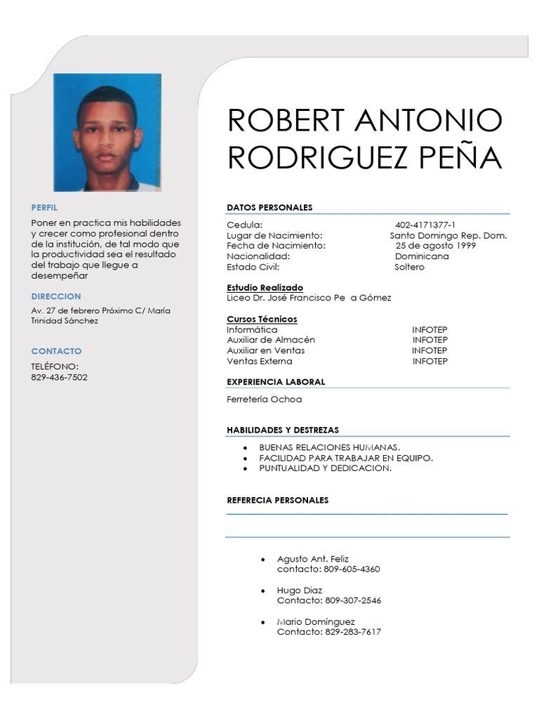 curriculum de Robert Rodriguez (4) | PDF