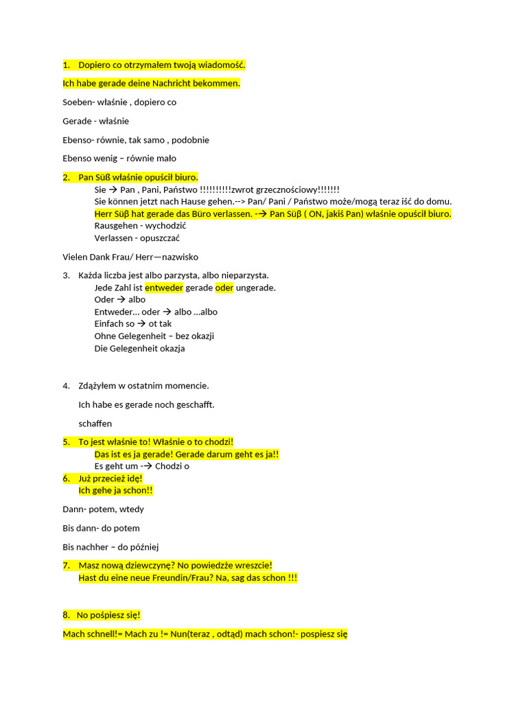 Lekcja 4 Altag Deutsch | PDF