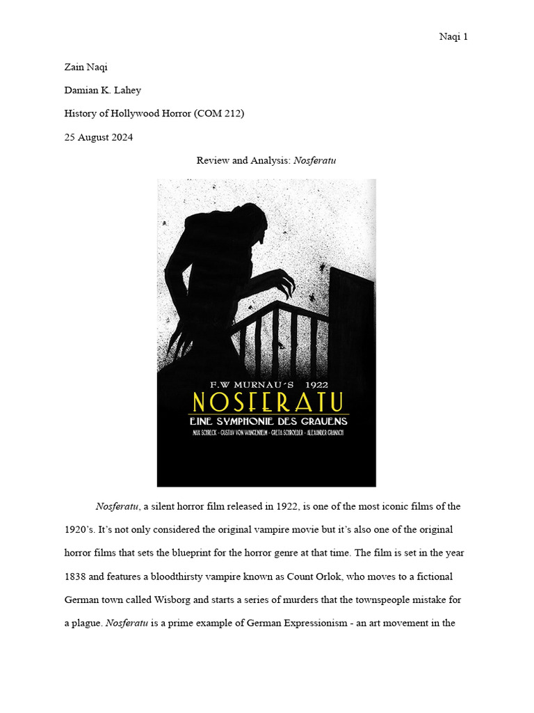 Nosferatu Review (zn09224) | PDF