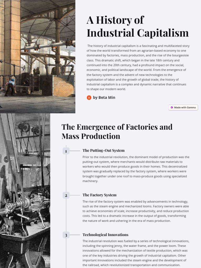 A History of Industrial Capitalism | PDF