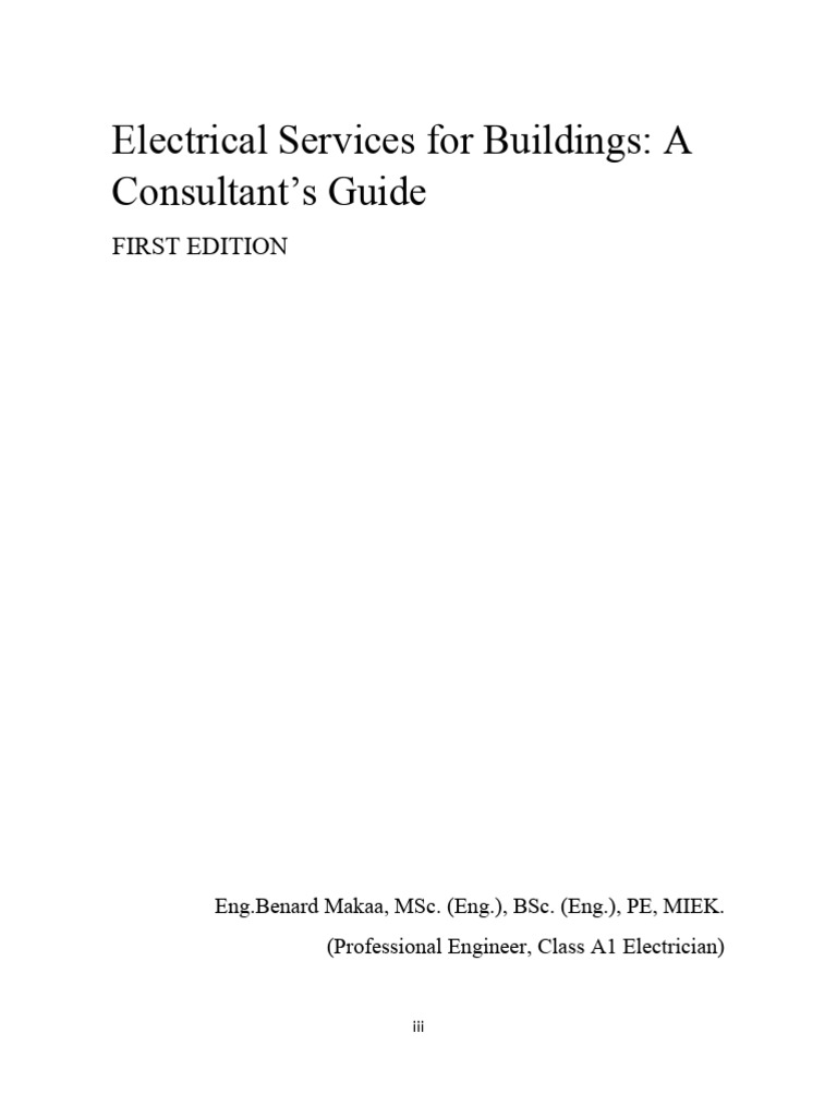 Table-of-Contents-Electrical-Design-Book-BM | PDF