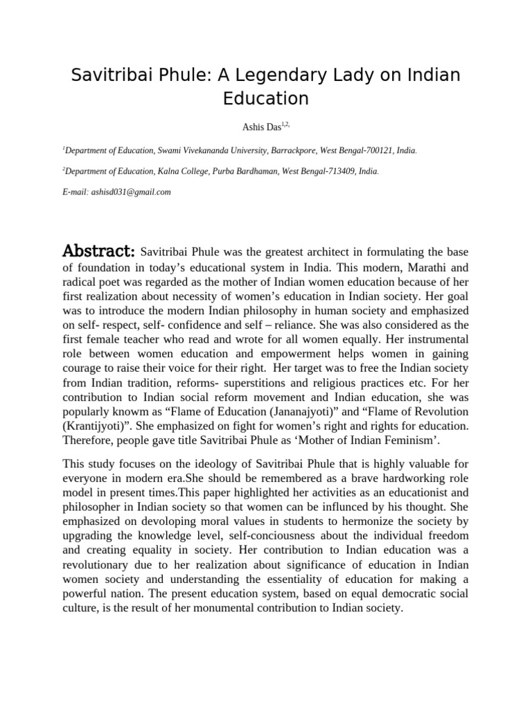 Savitribai Phule | PDF