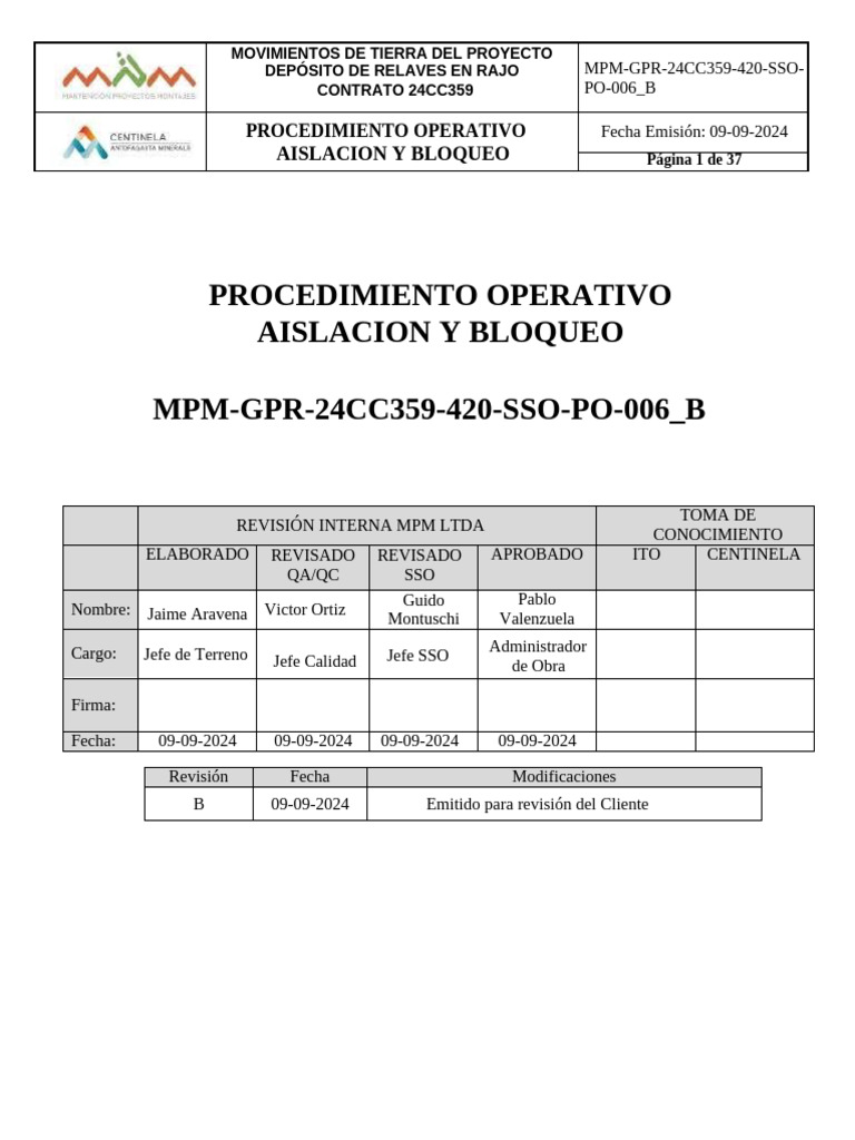 MPM GPR 24CC359 420 Sso Po 006 - B | PDF