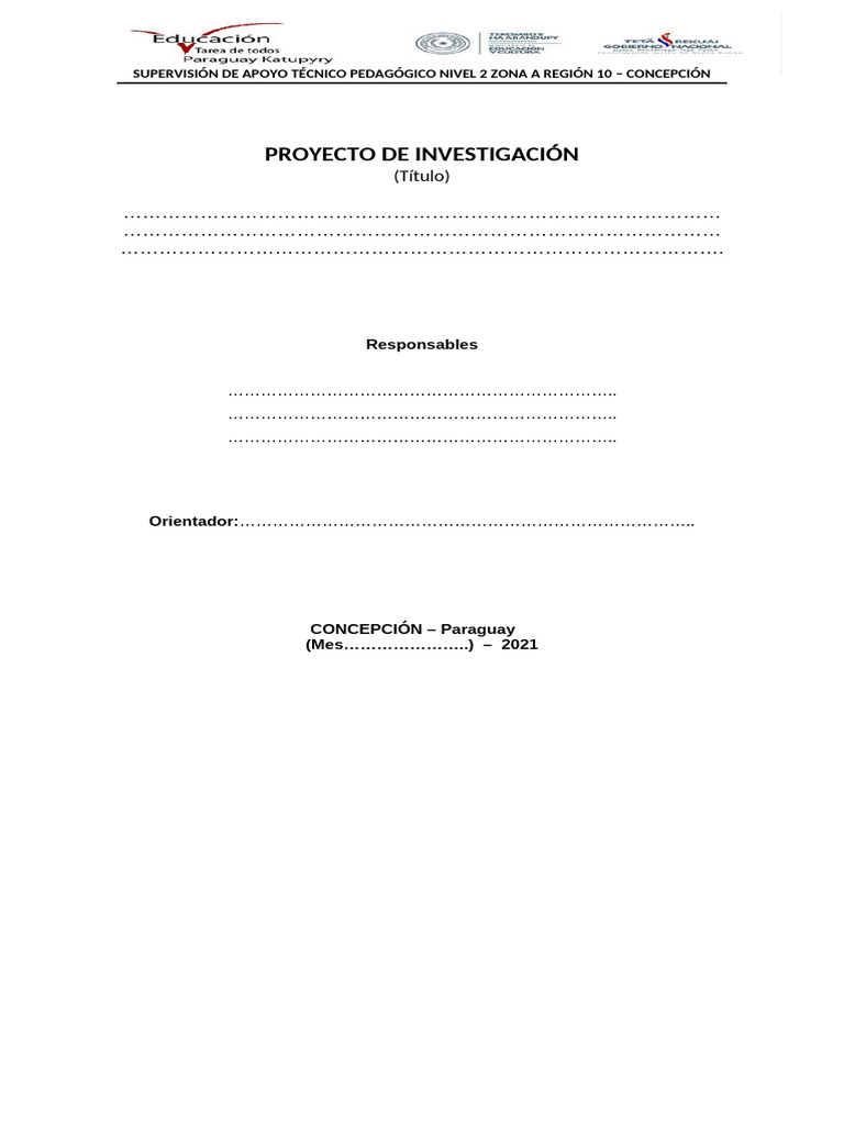 Formato Proyecto | PDF