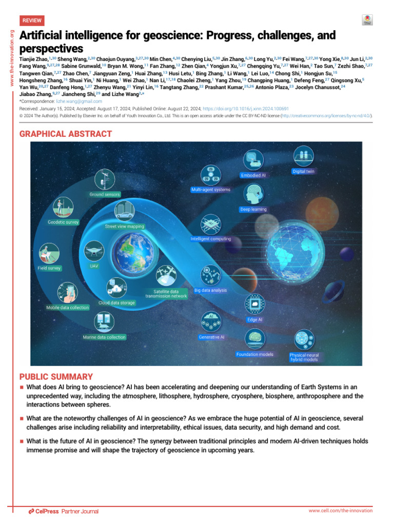 AI For Geosciences 2024 | PDF