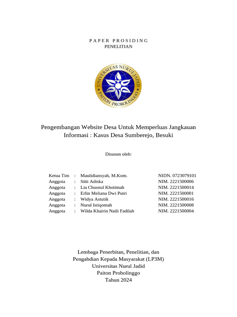 Prosiding Penelitian KKN | PDF | E Government