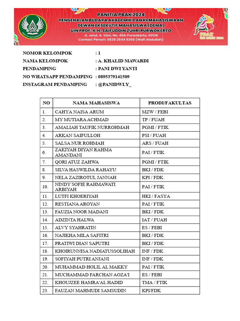 PEMBAGIAN KELOMPOK PART 3 | PDF