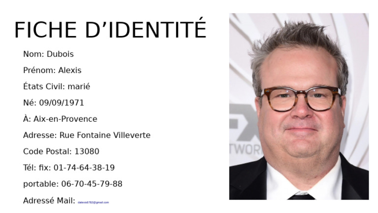 Fiche d’Identite | PDF