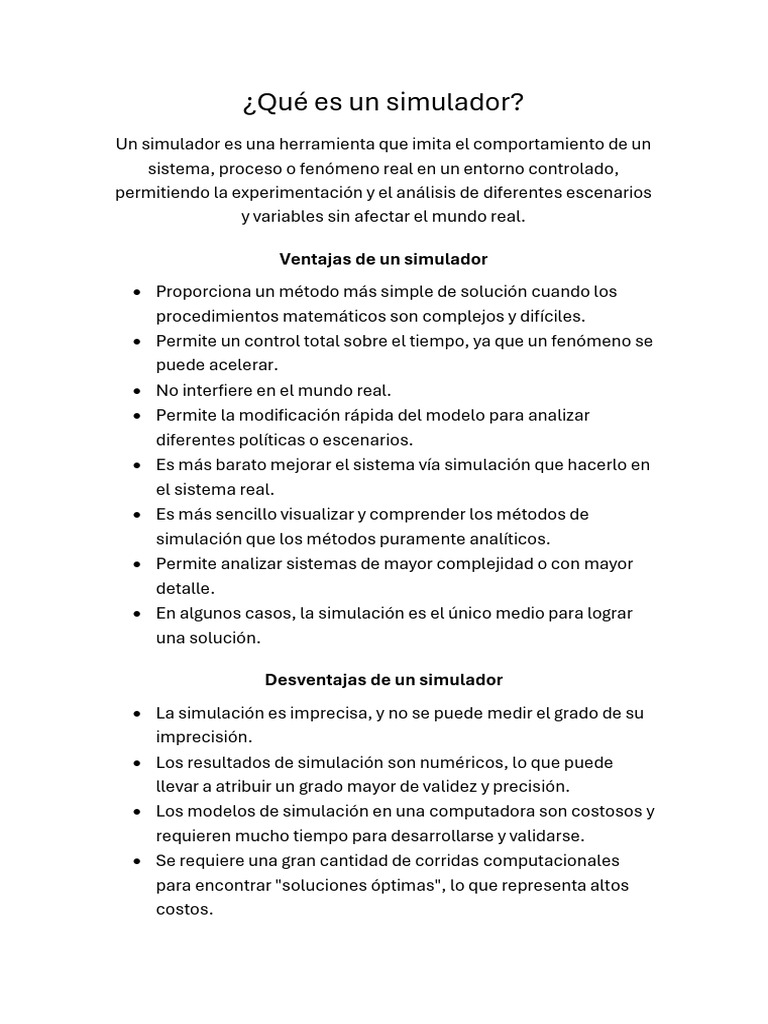 Qué Es Un Simulador-Grecia Lopez Aguilar | PDF