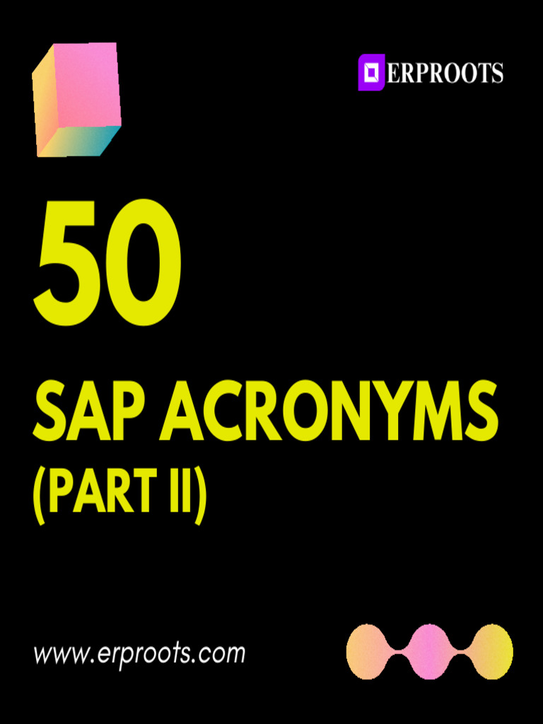50 SAP Acronyms | PDF