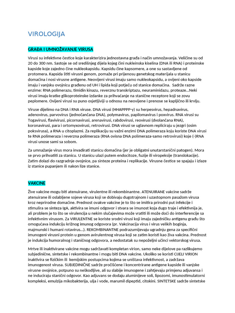 VIRUSI Mikrobi | PDF