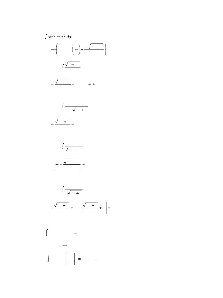 Lista de Exercícios (Substituição Trigonométrica - Integrais Definidas ...
