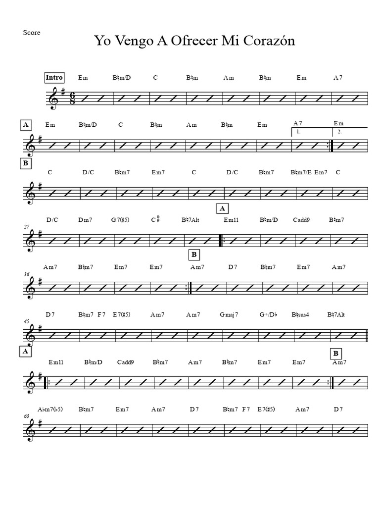 Yo Vengo A Ofrecer Mi Corazon | PDF