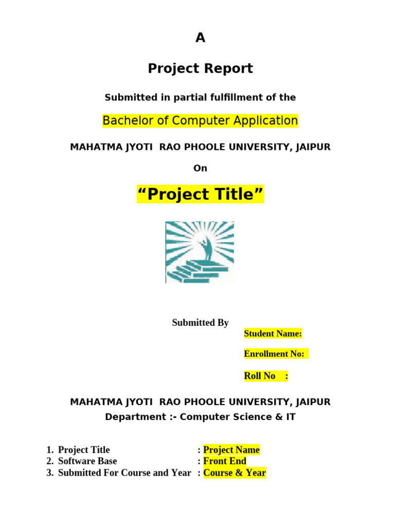 Mini Project Guidline BCA | PDF
