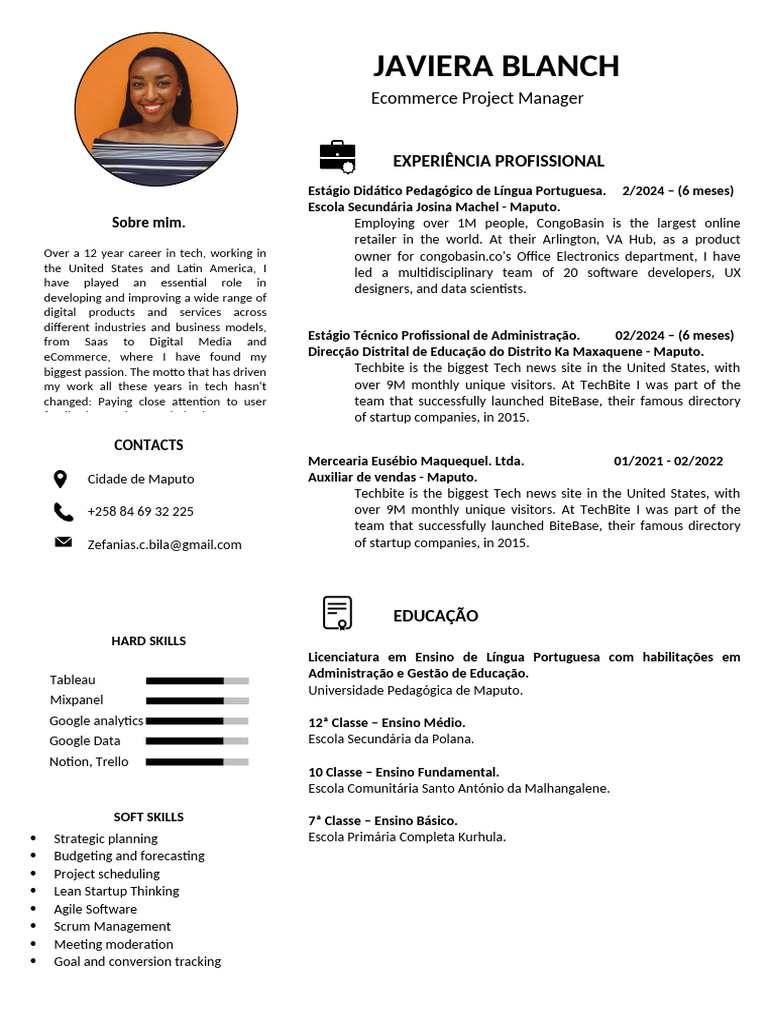 Modelo de Currículo Moder/actualizado em Word | PDF