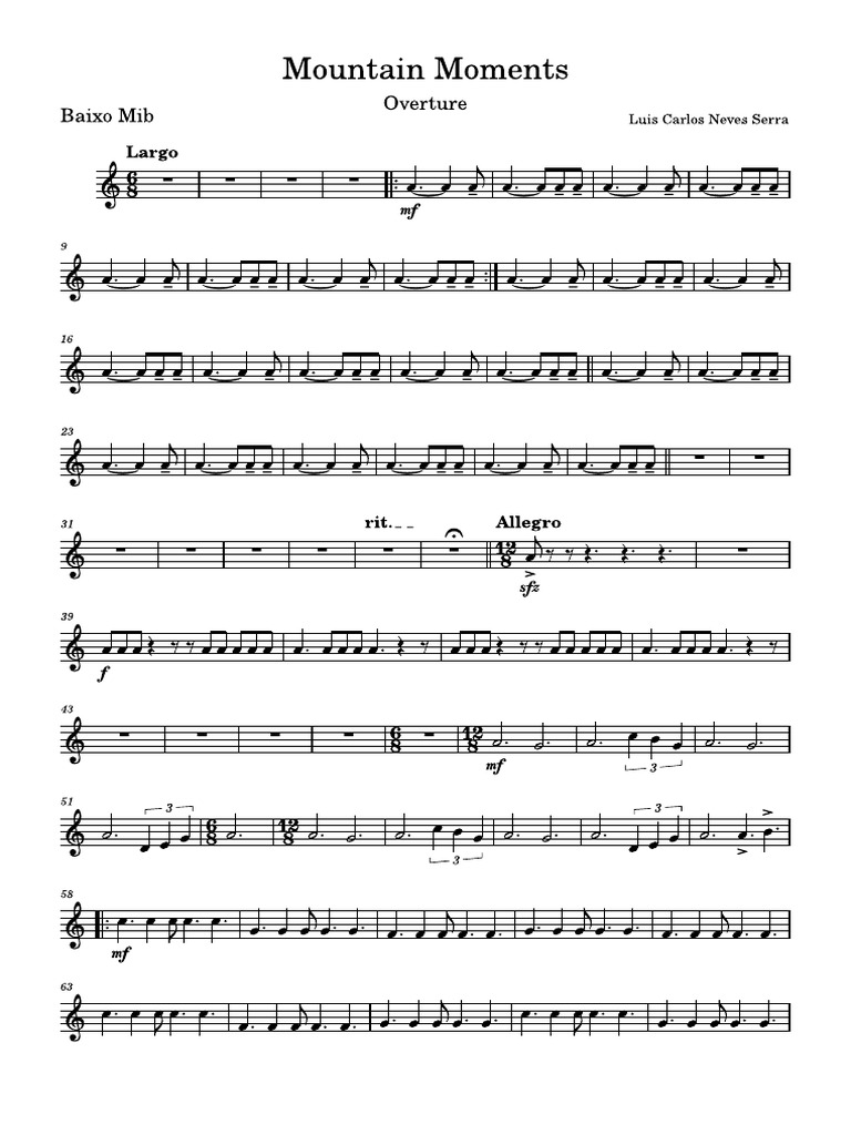 3. Mountain Moments - Baixo Mib | PDF