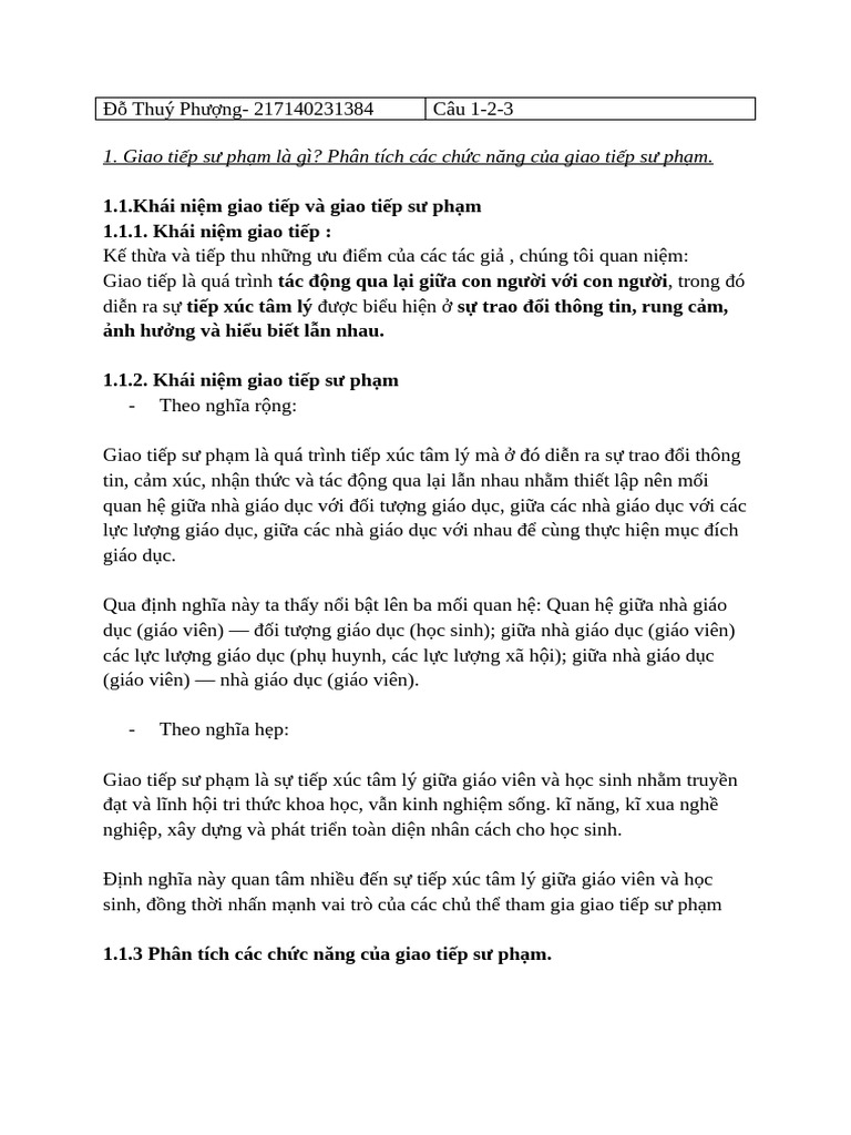 Nhóm 6 CHƯƠNG 1 GTSP (S A) | PDF