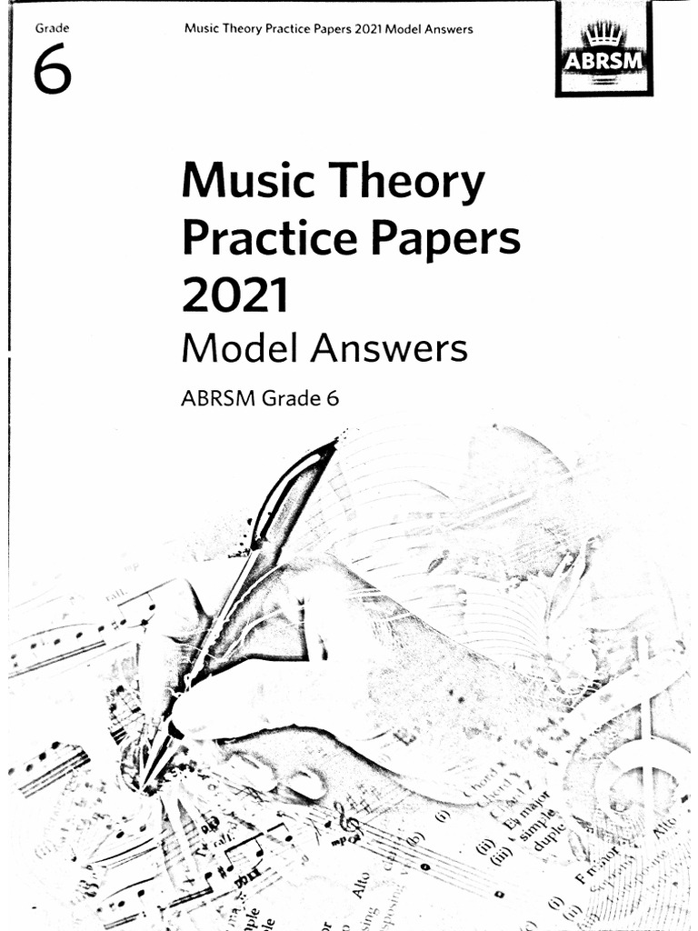 Music Theory Practice Papers 2021 - ABRSM Grade 6 Model Answers | PDF