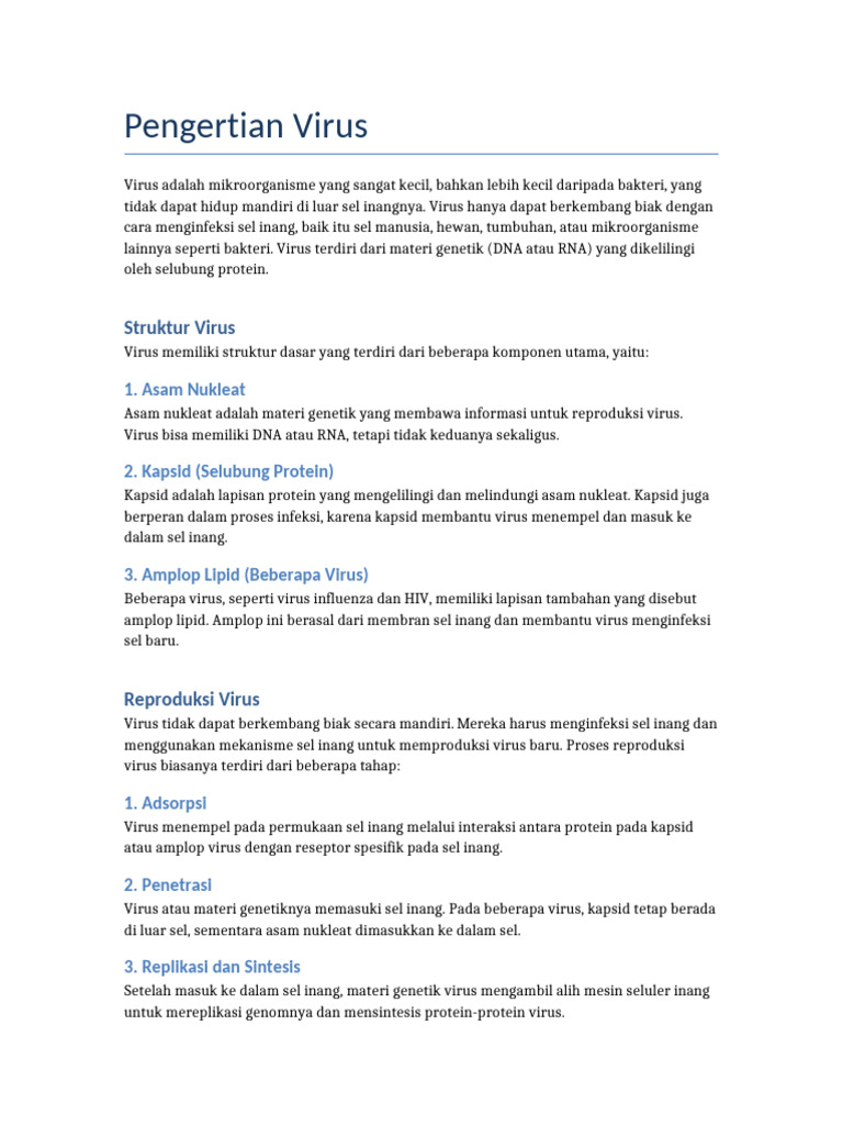 Pengertian_Virus | PDF