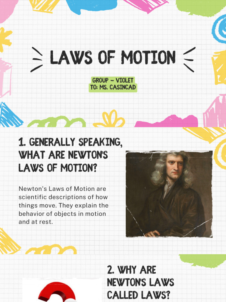 Laws of Motion Presentation - 20241003 - 015125 - 0000 | PDF