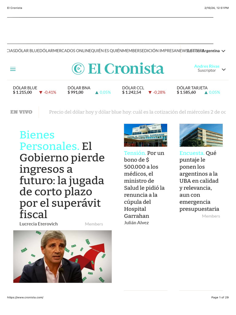 El Cronista 2oct | PDF