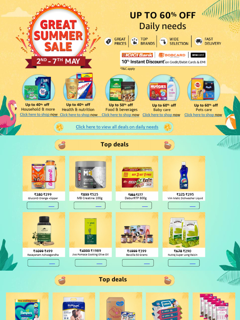 Daily Essentials Great Summer Sale Cheatsheet | PDF