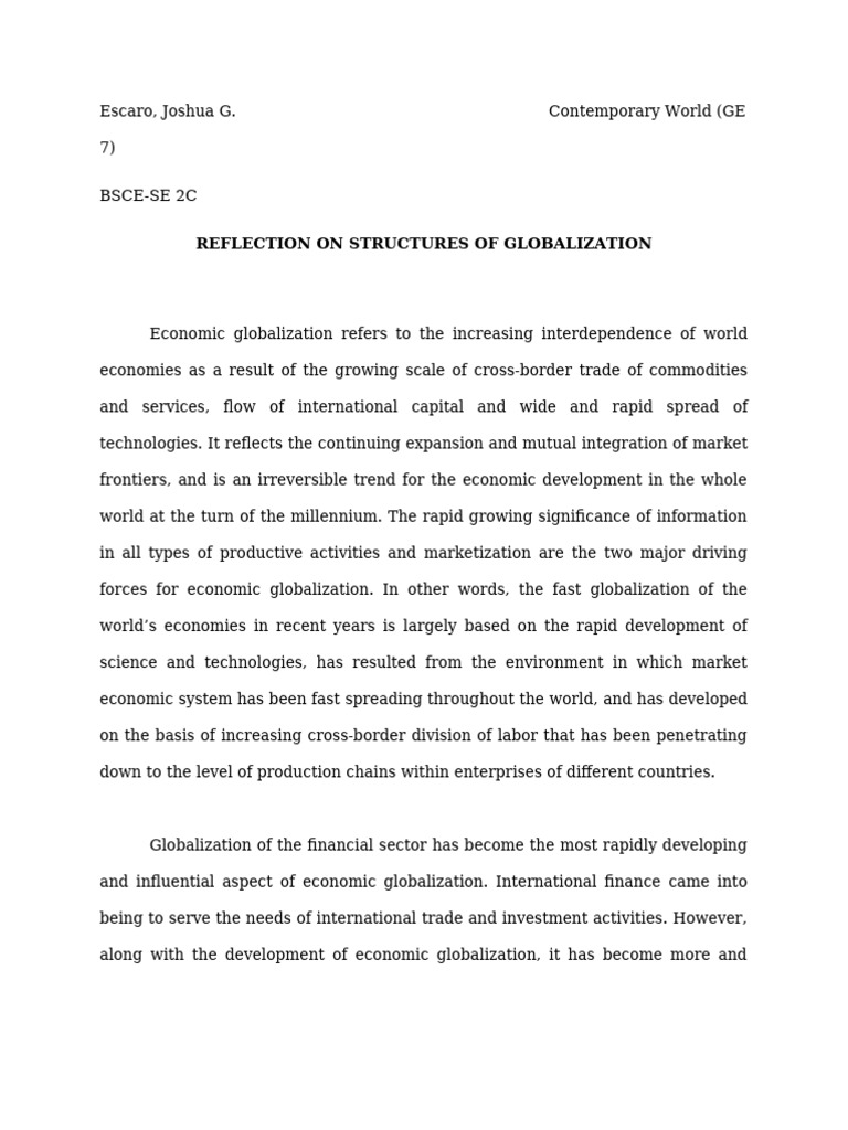 October Reflection Paper | PDF