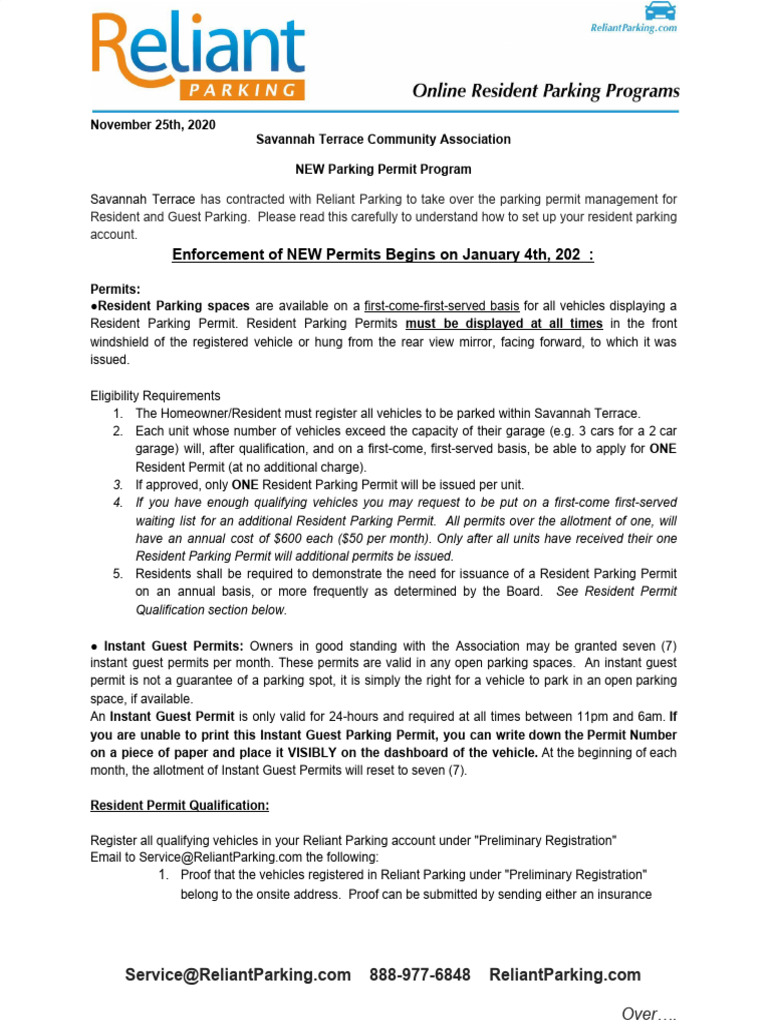 Savannah Terrace - Announcement Letter | PDF