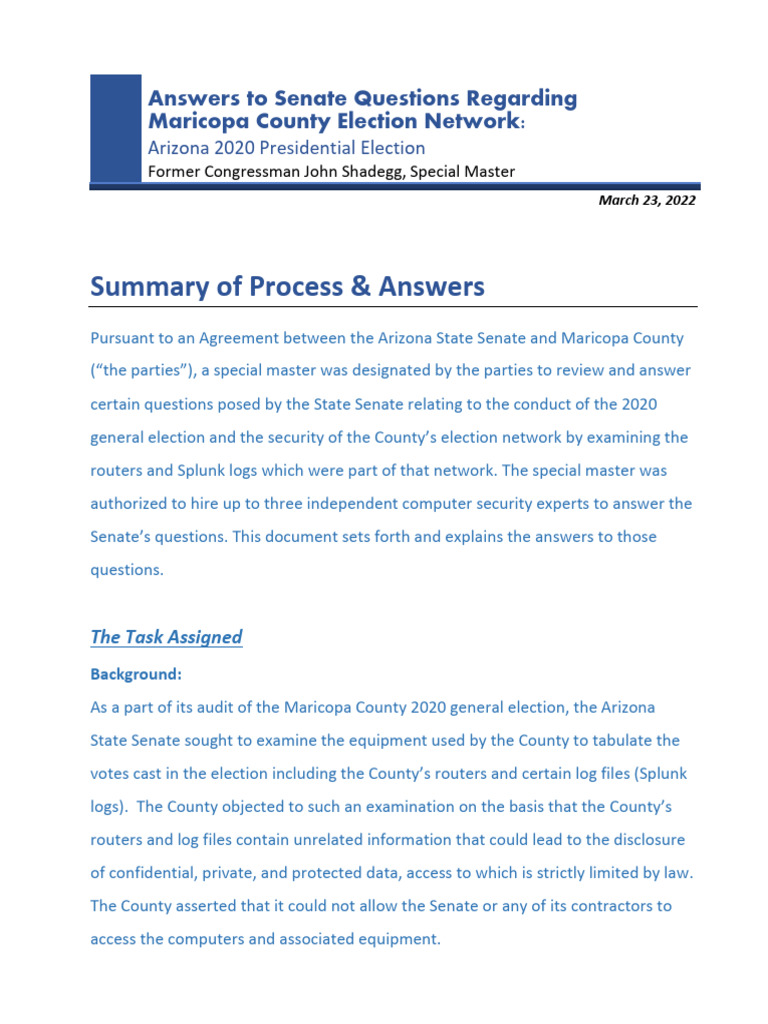 Final Report-Answers To Senate Questions | PDF | Computer Network ...