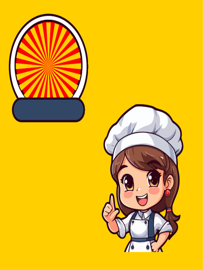 Orange and Blue Illustrative Circle Food Logo | PDF