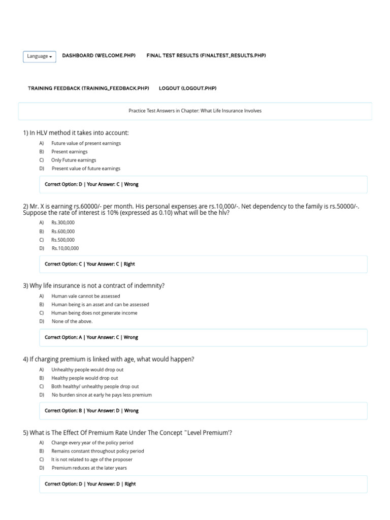 Chapter 11 Mock Test | PDF