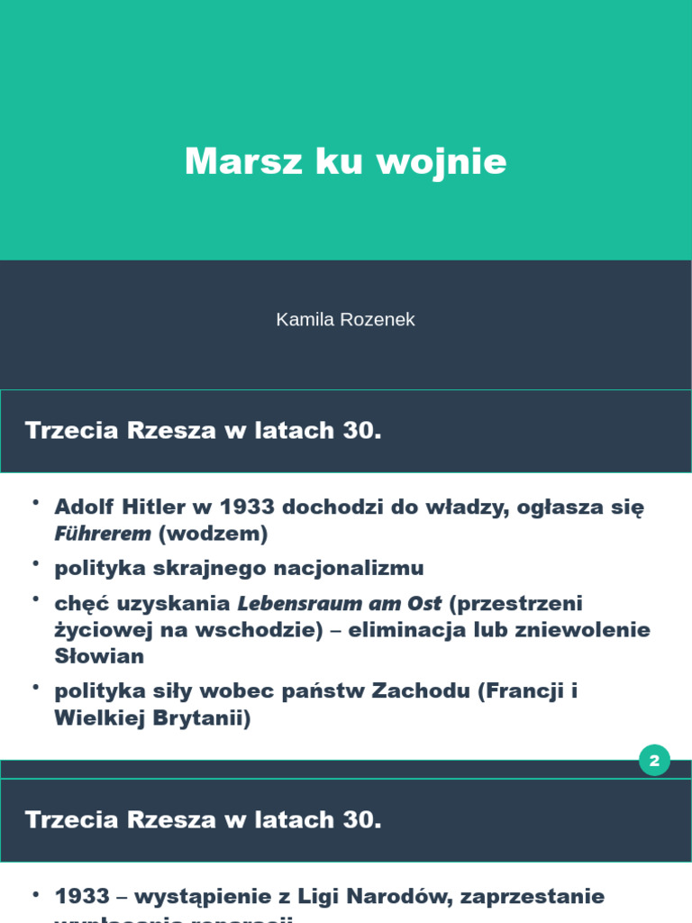 Trzecia Rzesza Przed II Wojną Światową | PDF