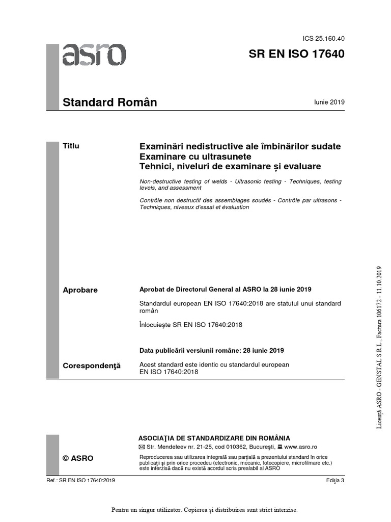 SR en Iso 17640 (2019 PDF | PDF