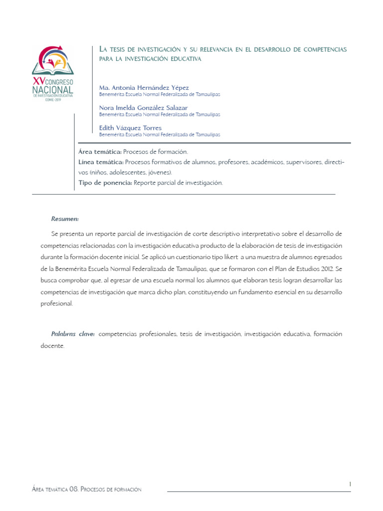 Ma. Antonia Hernández Yépez Nora Imelda González Salazar Edith Vázquez ...