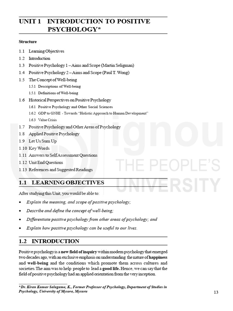 Block 1 Unit 01 | PDF