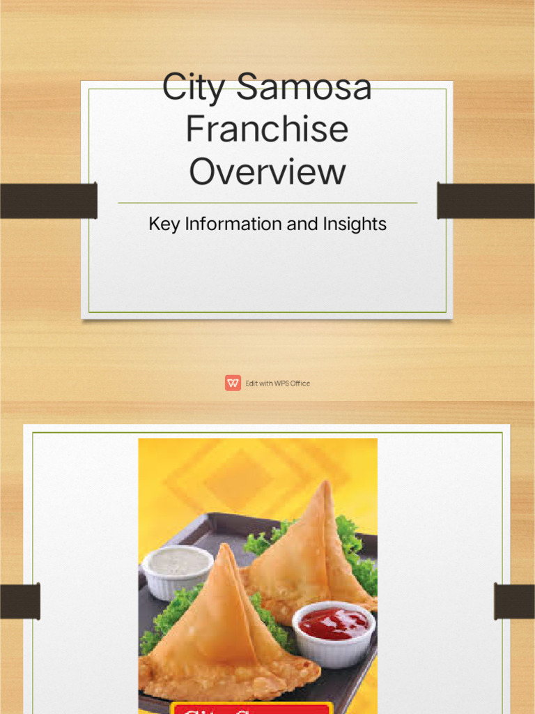 City Samosa Franchise Presentation | PDF