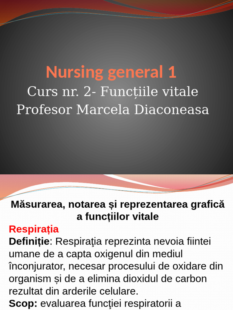 Curs 2 Funcții Vitale | PDF