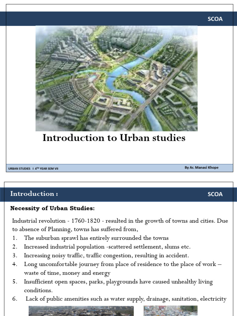 1 Introduction To Urban Studies | PDF