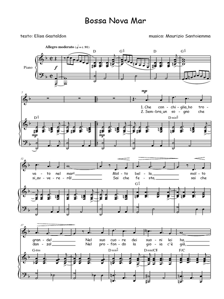 Bossa nova mar | PDF