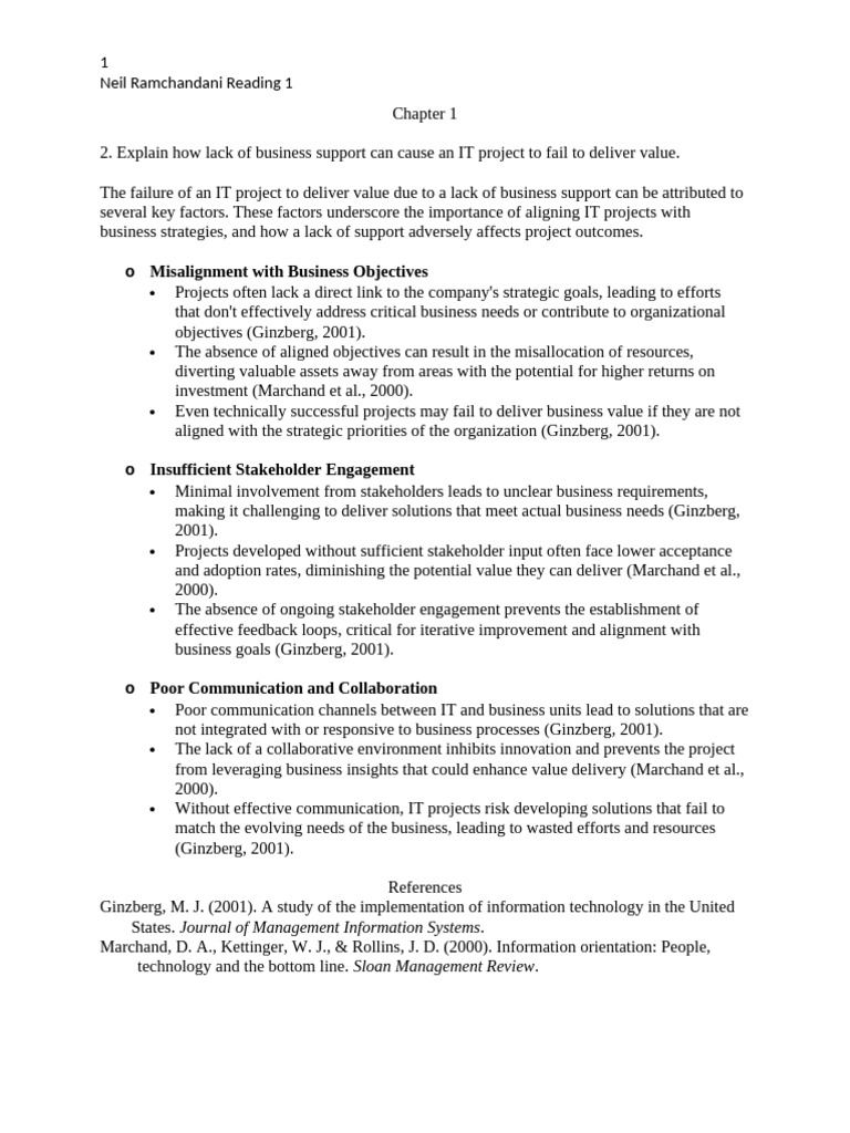 Chapter 1 Reading - 531 | PDF