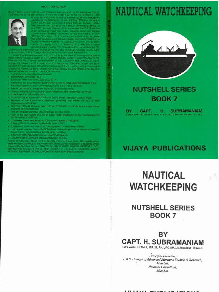 Capt - Subra Nautical Watchkeeping | PDF