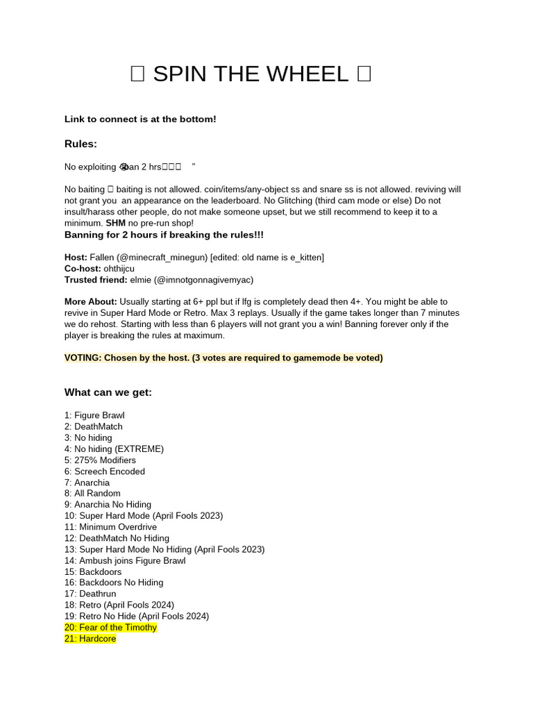 ?SPIN THE WHEEL? | PDF