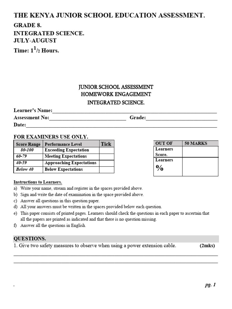G8 Integrated Science | PDF