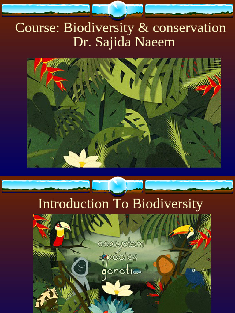 Lecture 1 Introduction To Biodiversity | PDF | Bactérias | Taxa