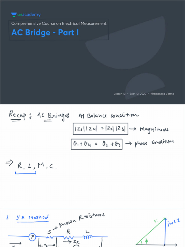 AC Bridge - Part I | PDF