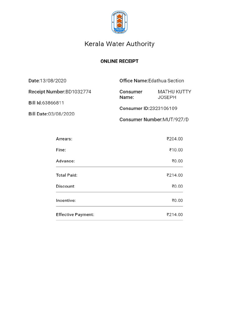 Receipt | PDF